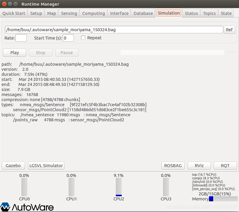 Autoware 的安装与官方Demo的运行_autoware.ai官方demo-CSDN博客