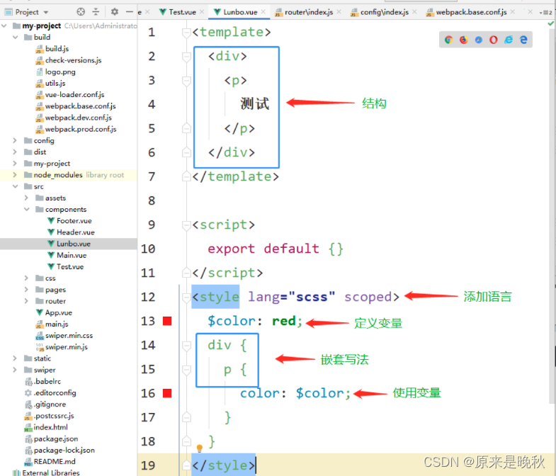 Vue 安装 Scss 安装步骤项目使用报错解决vue安装scss Csdn博客 7380