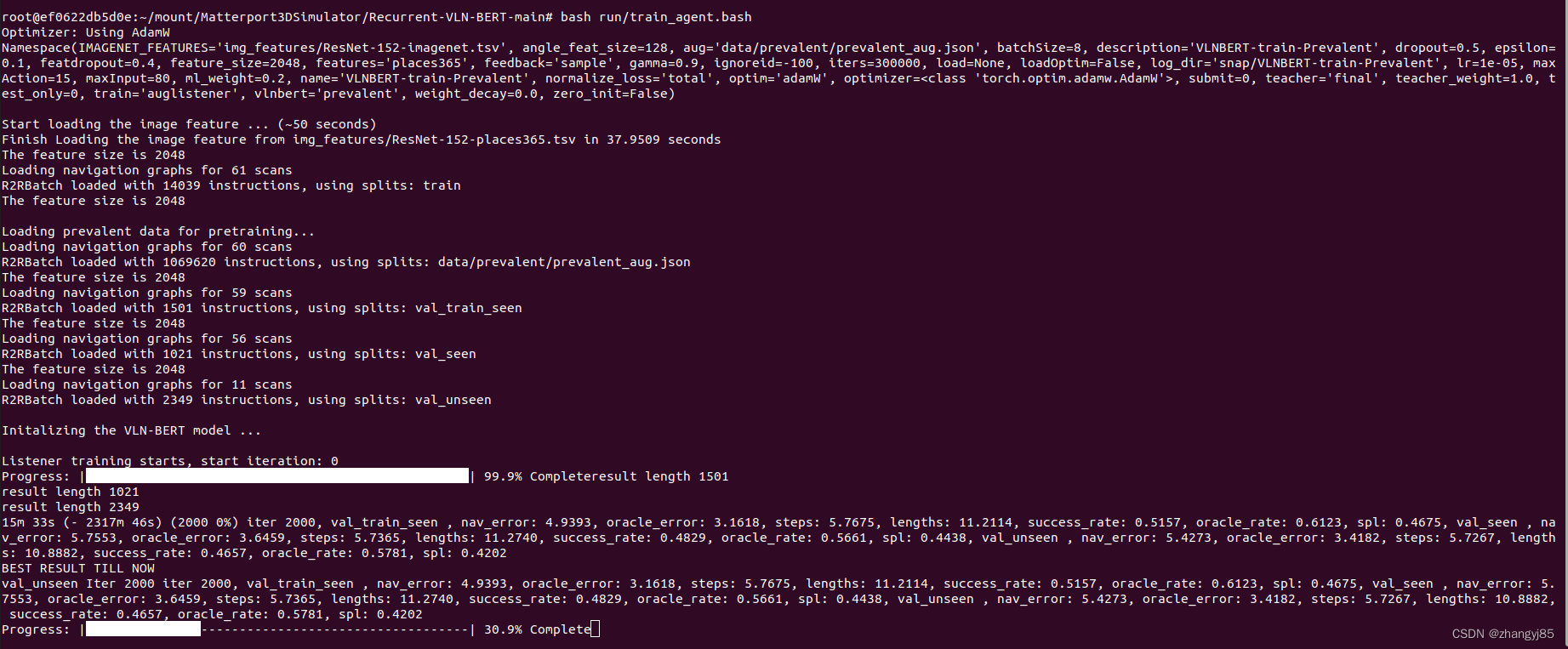 从零开始复现 Recurrent VLN-BERT_论文复现vln-CSDN博客