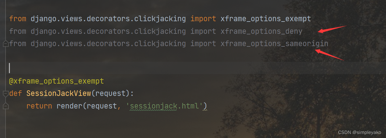 django-设置X-Frame-Options响应头防止点击劫持攻击_django x-frame-options-CSDN博客