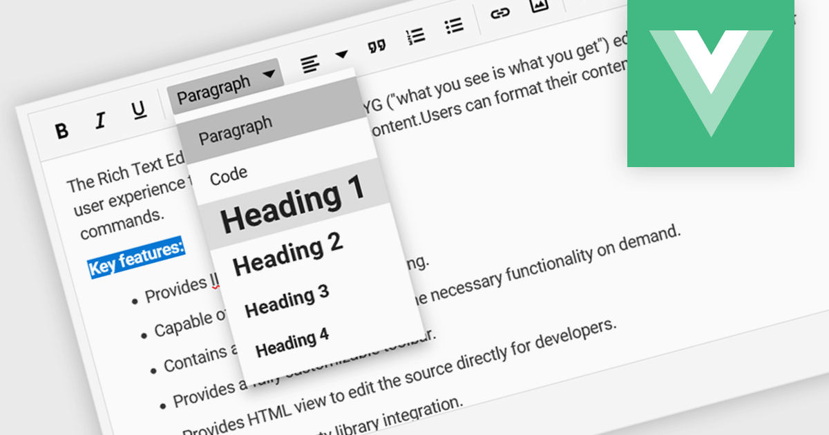 在 Vuejs 应用中创建丰富的内容 Syncfusion Enterprise 26135syncfusion Vue Csdn博客