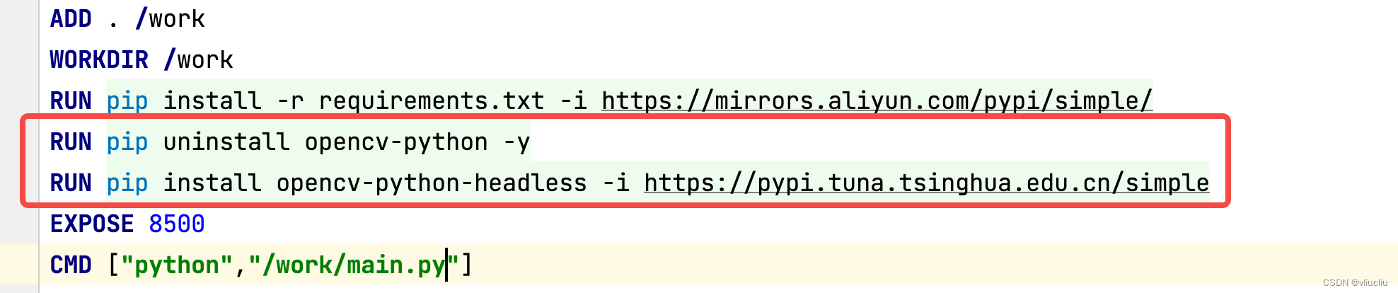 docker构建python cv2失败_docker中装不了opencv-python-CSDN博客
