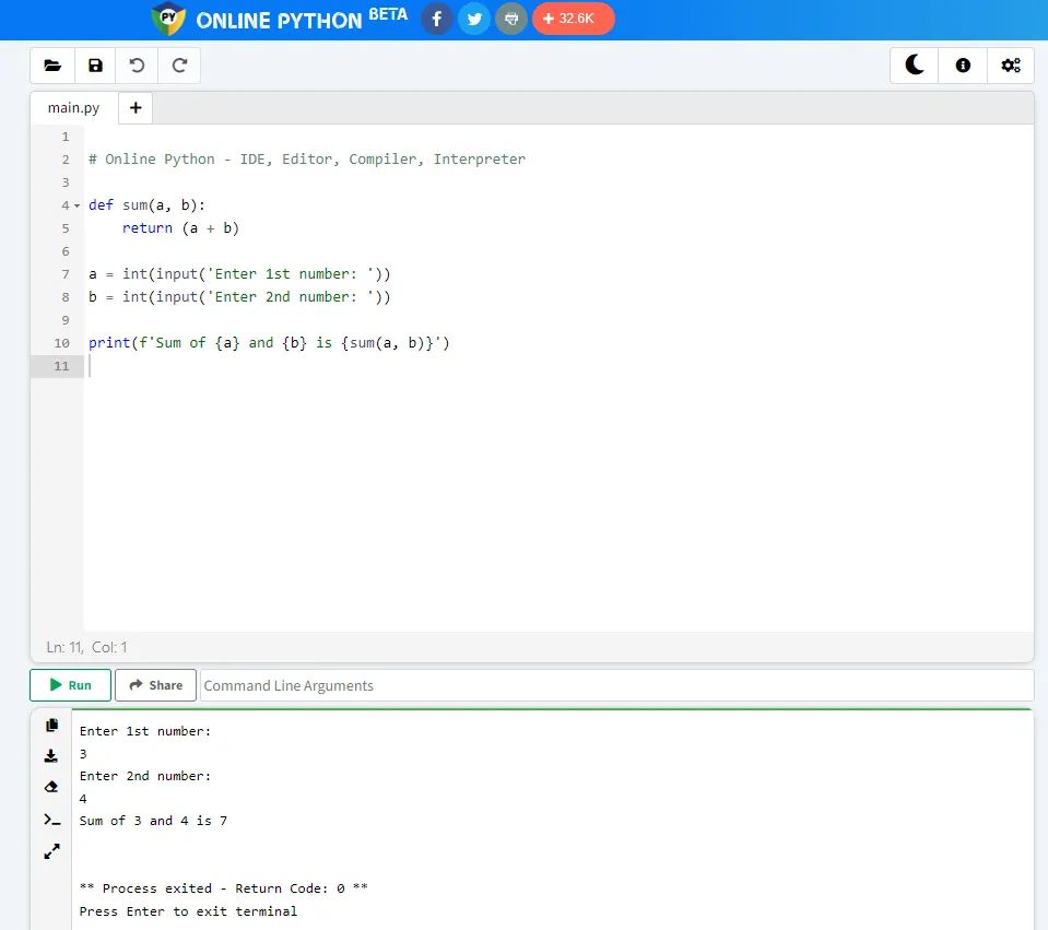 如何免安装使用 Python?推荐 17 个在线的 Python 解释器!在线python运行器 Csdn博客
