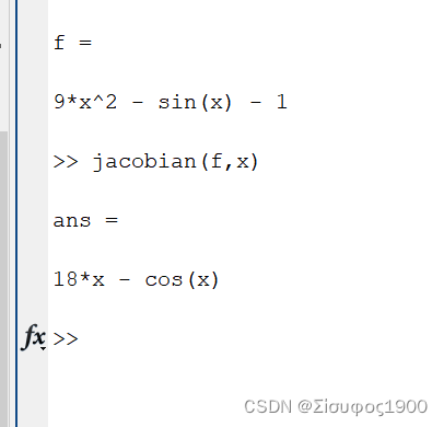 Matlab 非线性迭代法（1）牛顿法_上机题 newton迭代法 matlab-CSDN博客
