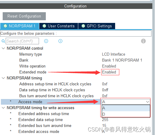 单片机的FMC 【使用方法2】- FMC模拟并口时序_fsmc registers base address-CSDN博客