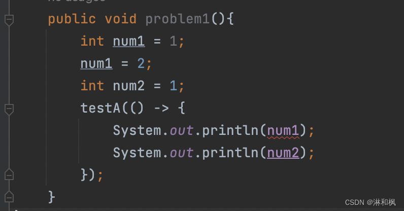 java中lambda表达式报错原因分析：Variable used in lambda expression should be final or effectively final_常量 ...
