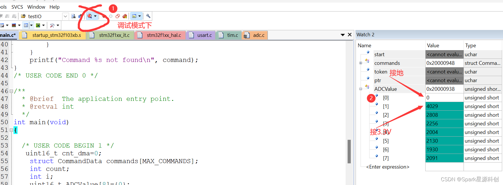 利用stm32cubemx Hal 实现stm32f103 的多通道adc Dmastm32cubemx Adc 多通道 Csdn博客