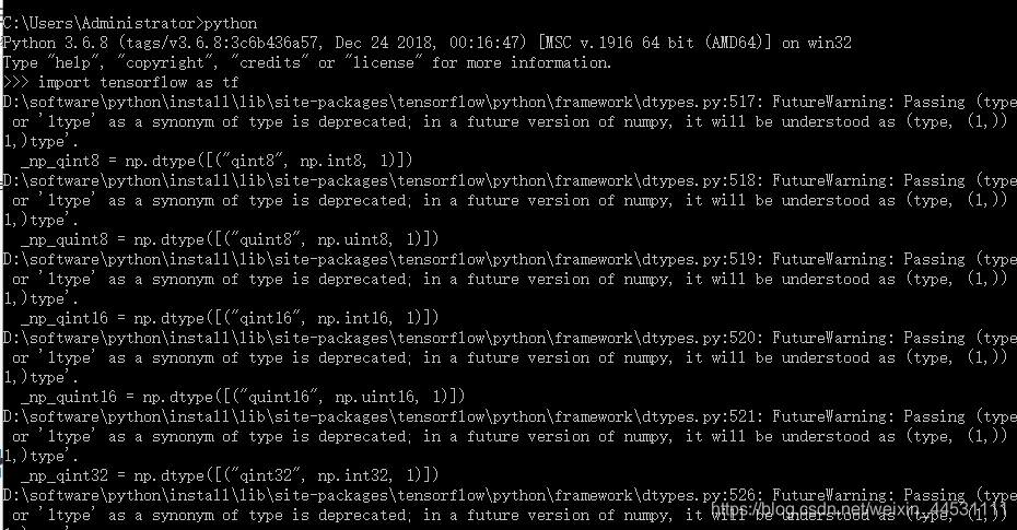 python3.6.8 和 tensorflow 1.6.0的安装_3.6.8tensofflow-CSDN博客