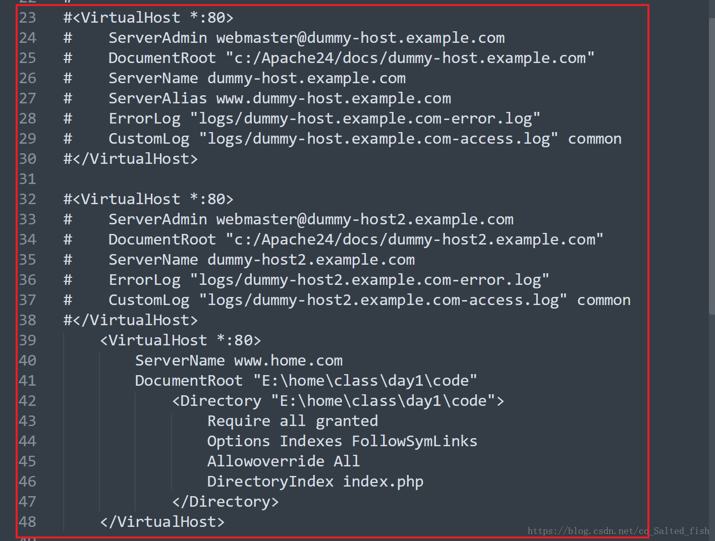 【PHP学习】—apache配置虚拟主机（基于域名）_phpenv 域名配置apache-CSDN博客