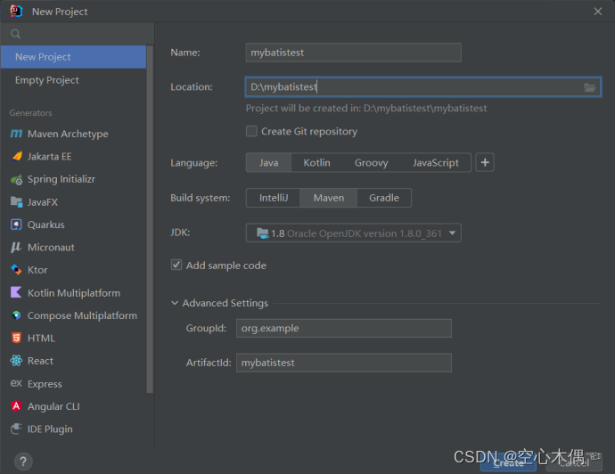 Maven+MyBatis在IDEA中的入门配置与测试,-CSDN博客