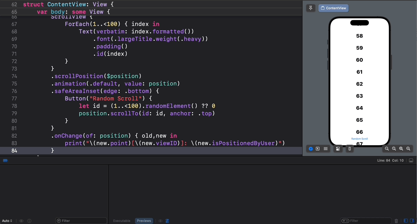 SwiftUI 6.0（iOS 18）ScrollView 全新的滚动位置（ScrollPosition）揭秘_swiftui scrollposition-CSDN博客