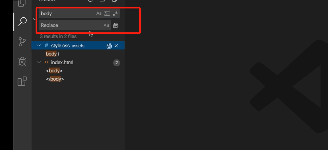 前端知识学习案例5vs Code 搜索和替换全局内容前端 页面多语言vscode快速替换 Csdn博客
