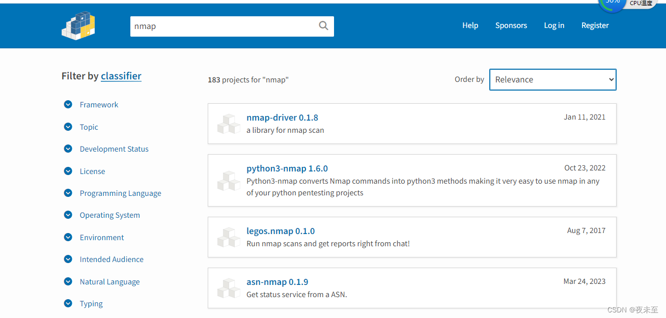关于python的nmap库的安装_modulenotfounderror: no module named 'nmap-CSDN博客