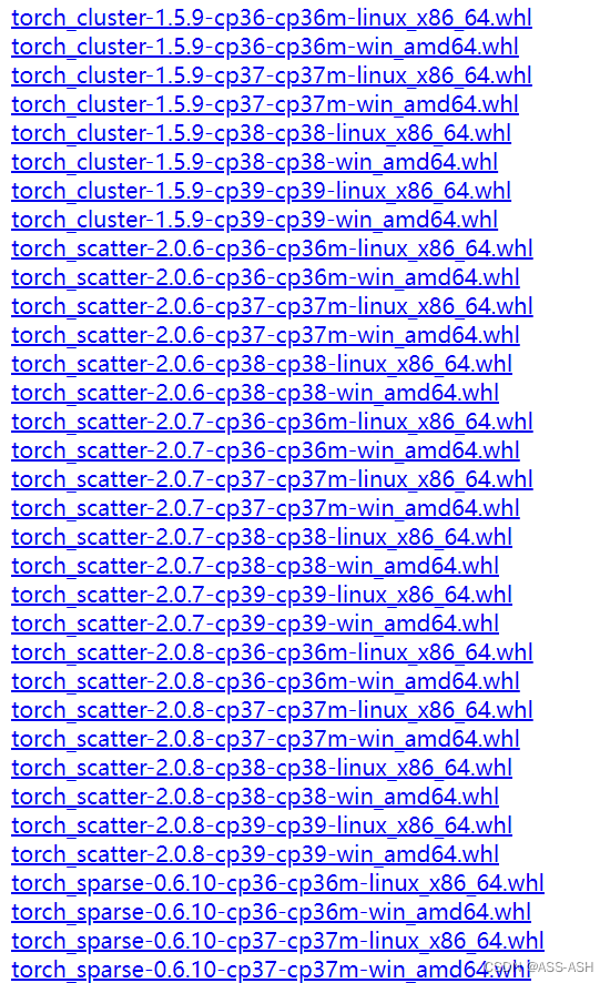 （12月最新）完美兼容安装torch-geometric与torch-scatter torch-sparse torch-cluster、torch-spline-conv的方法及版本对应 ...