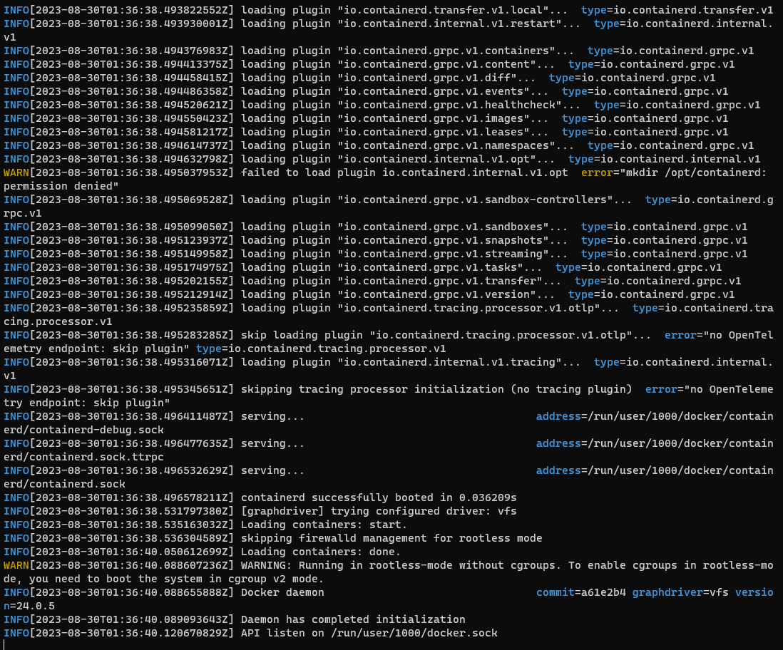 Run the Docker daemon as a non-root user (Rootless mode)-CSDN博客