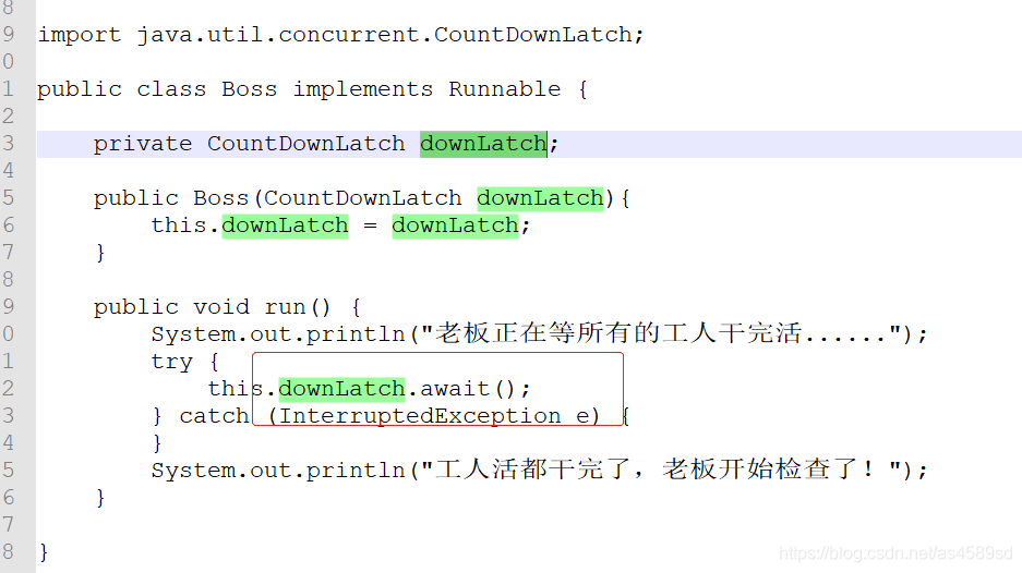 采用Java的concurrent包里面的CountDownLatch具有原子操作的计数器，支持并发多线程操作_countdownlatch getcount是原子性的吗-CSDN博客