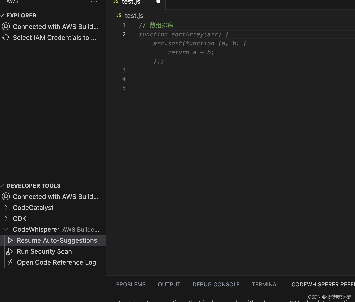 AWS CodeWhisperer 简单介绍-CSDN博客