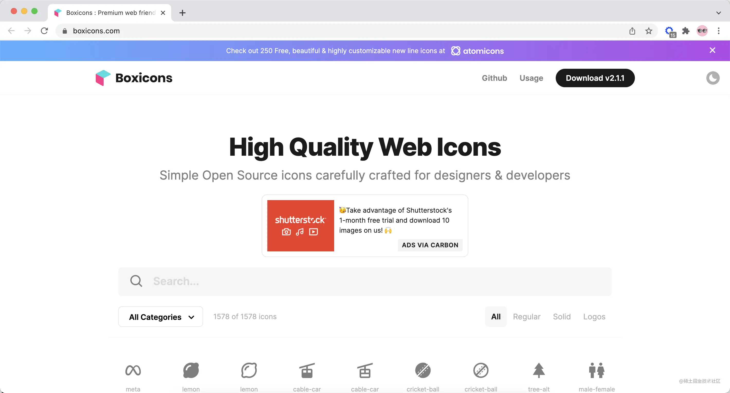 推荐 5 个优秀的 Javascript 图标库_js图标-CSDN博客