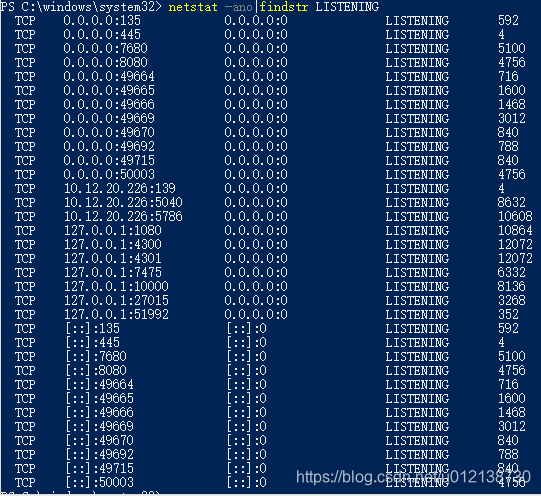 netstat指令输出内容解析_netstat -ano-CSDN博客