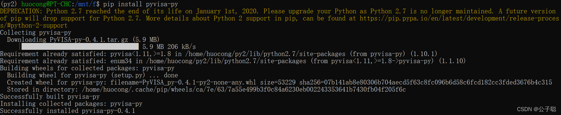 问题解决：ValueError: Could not locate a VISA implementation. Install either the NI binary or pyvisa ...