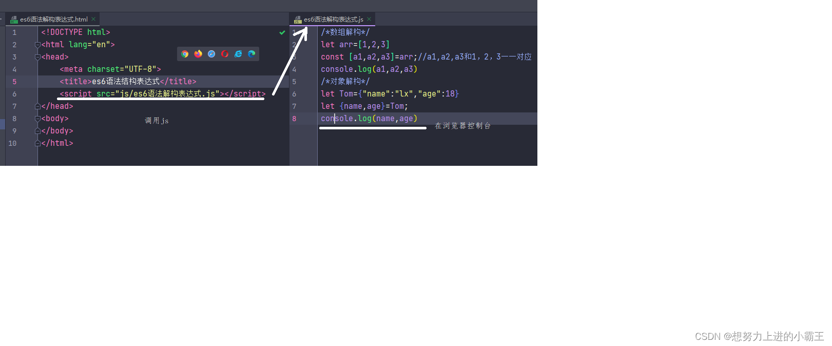 ECMAScript6重要语法(es6语法)【练习】_es6 综合练习题-CSDN博客