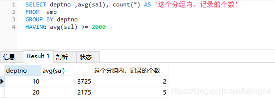 Sql给select出来的结果表 起别名、group By、having、连接join On、top 1（其实是limit 1）sql 将查询出来的表取名 Csdn博客 