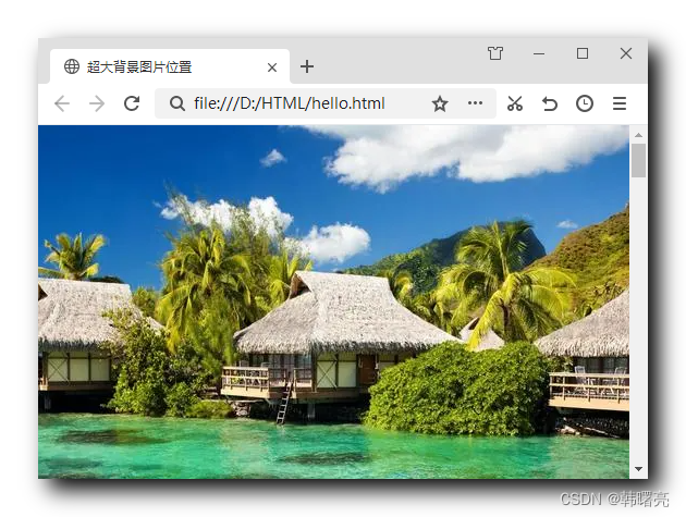 【css】css 总结 ③ Css 背景设置 背景颜色 背景图片 背景图片平铺样式 背景图片位置 超大背景图片设置 