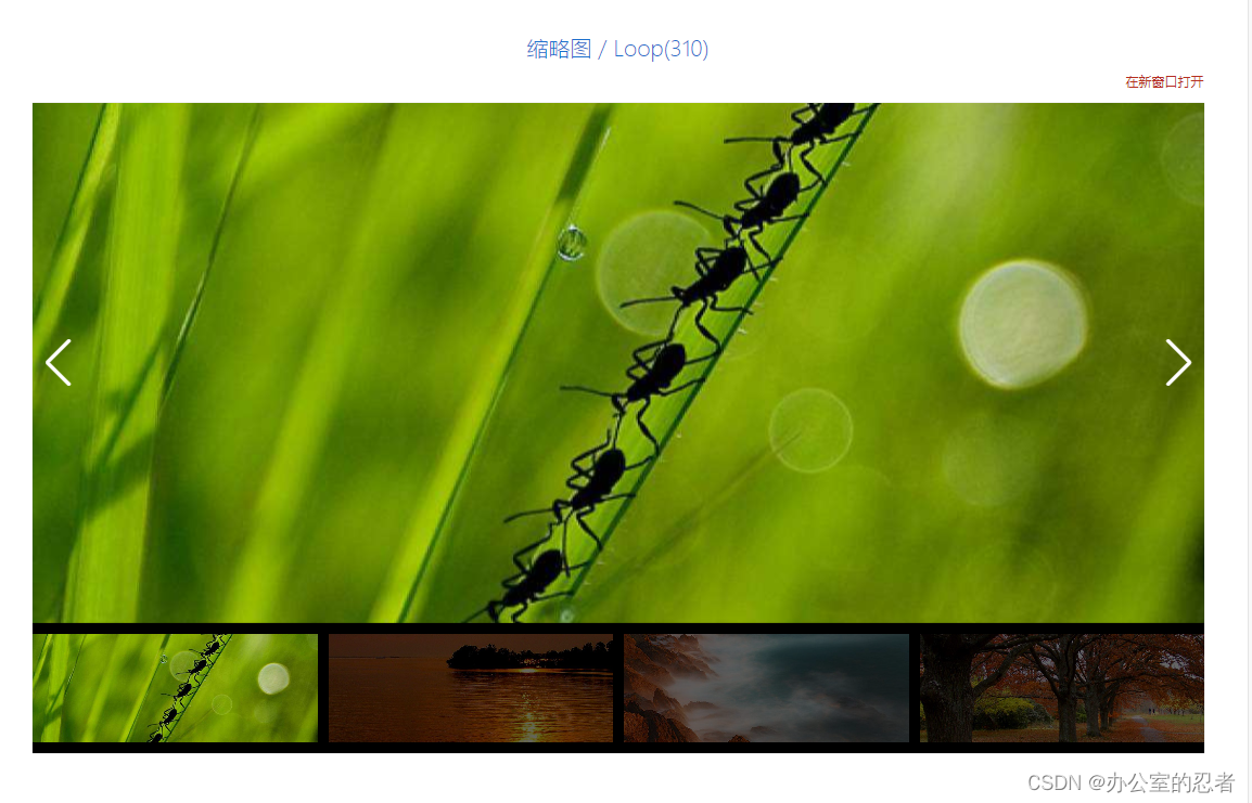 【vue+Swiper】vue中使用swiper缩略图，展示一张大图及n张小图，点击小图切换不同的大图展示，完整代码_swiper 缩略图-CSDN博客