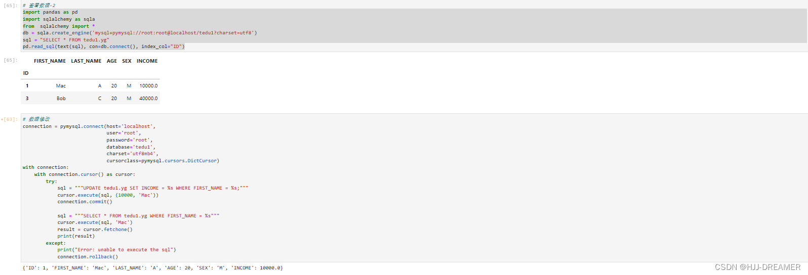 通过 Jupyter 实现 PyMySql 基本使用_jupyter mysql-CSDN博客