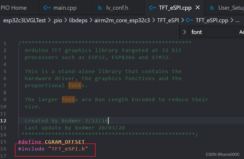 解决Arduino LVGL TFT_eSPI 屏幕偏移问题_tft镜像后怎么调整屏幕位置-CSDN博客