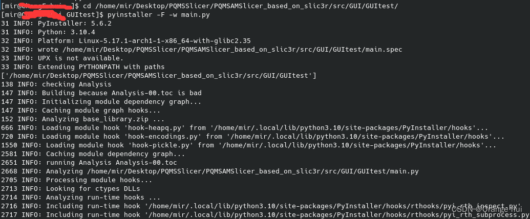Pyinstaller Archlinux上使用 Arch添加全局变量 Linux Pyinstaller未找到命令 Csdn博客