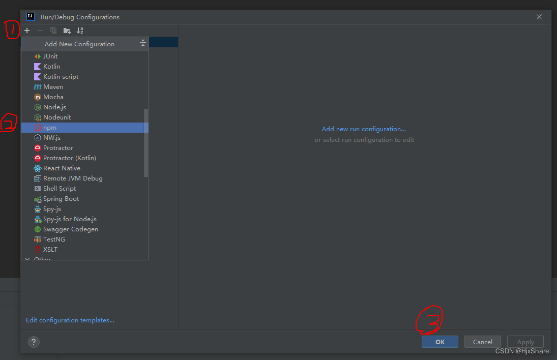 IDEA的Services中添加SpringBoot启动和npm启动(快速启动项目，提高效率)_idea中edit configuration找不到npm-CSDN博客