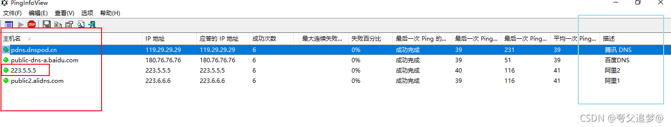 PingInfoView，中文，以及ping包+描述的使用。-CSDN博客