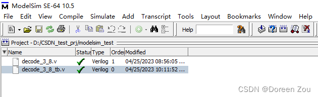 ModelSim的入门仿真步骤（图文干货）_modelsim仿真-CSDN博客