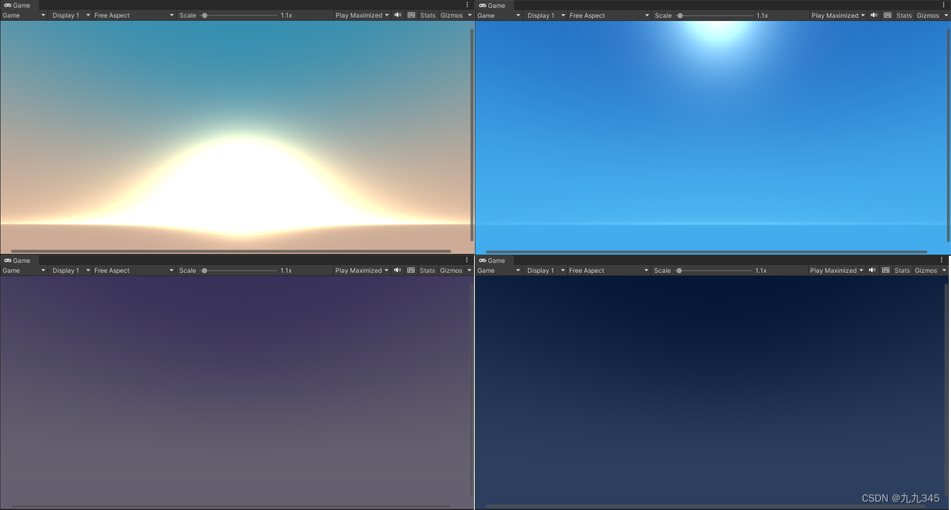 【程序化天空盒】过程记录01：日月 天空渐变 大气散射-CSDN博客