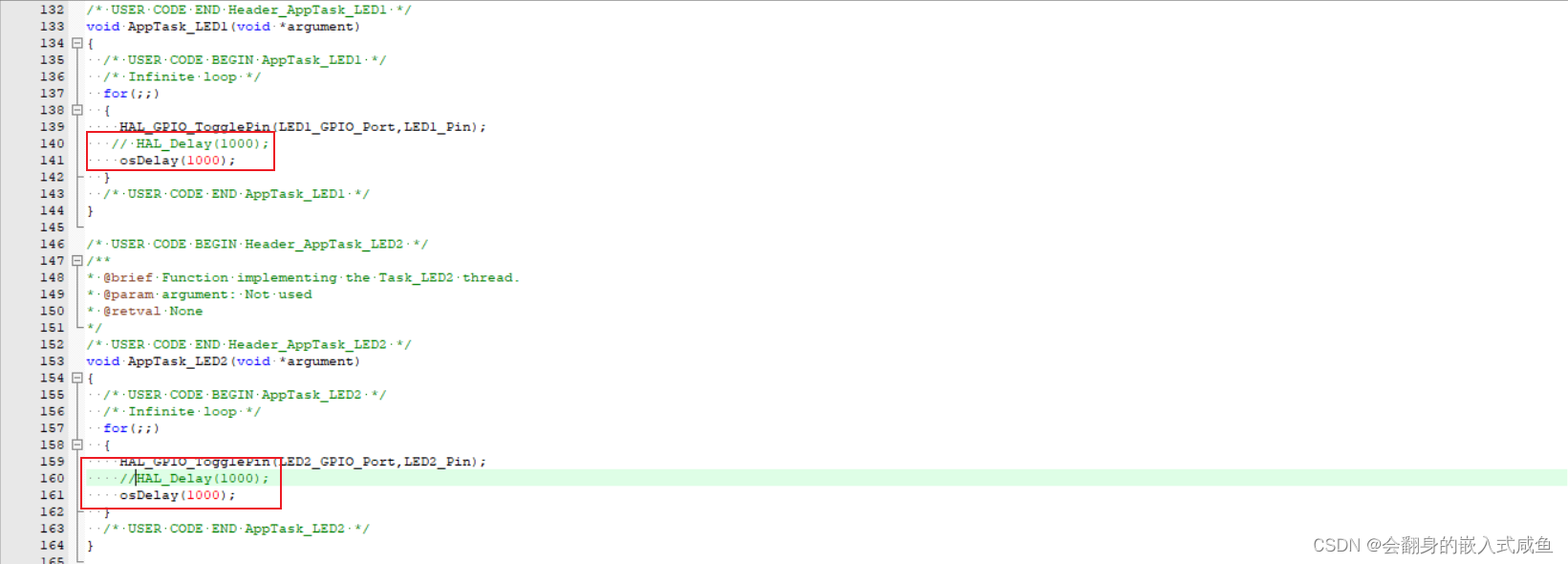 蓝桥杯开发板STM32G431RBT6高阶HAL库学习FreeRtos——认识HAL_Delay和osDelay的区别_freertos osdelay-CSDN博客
