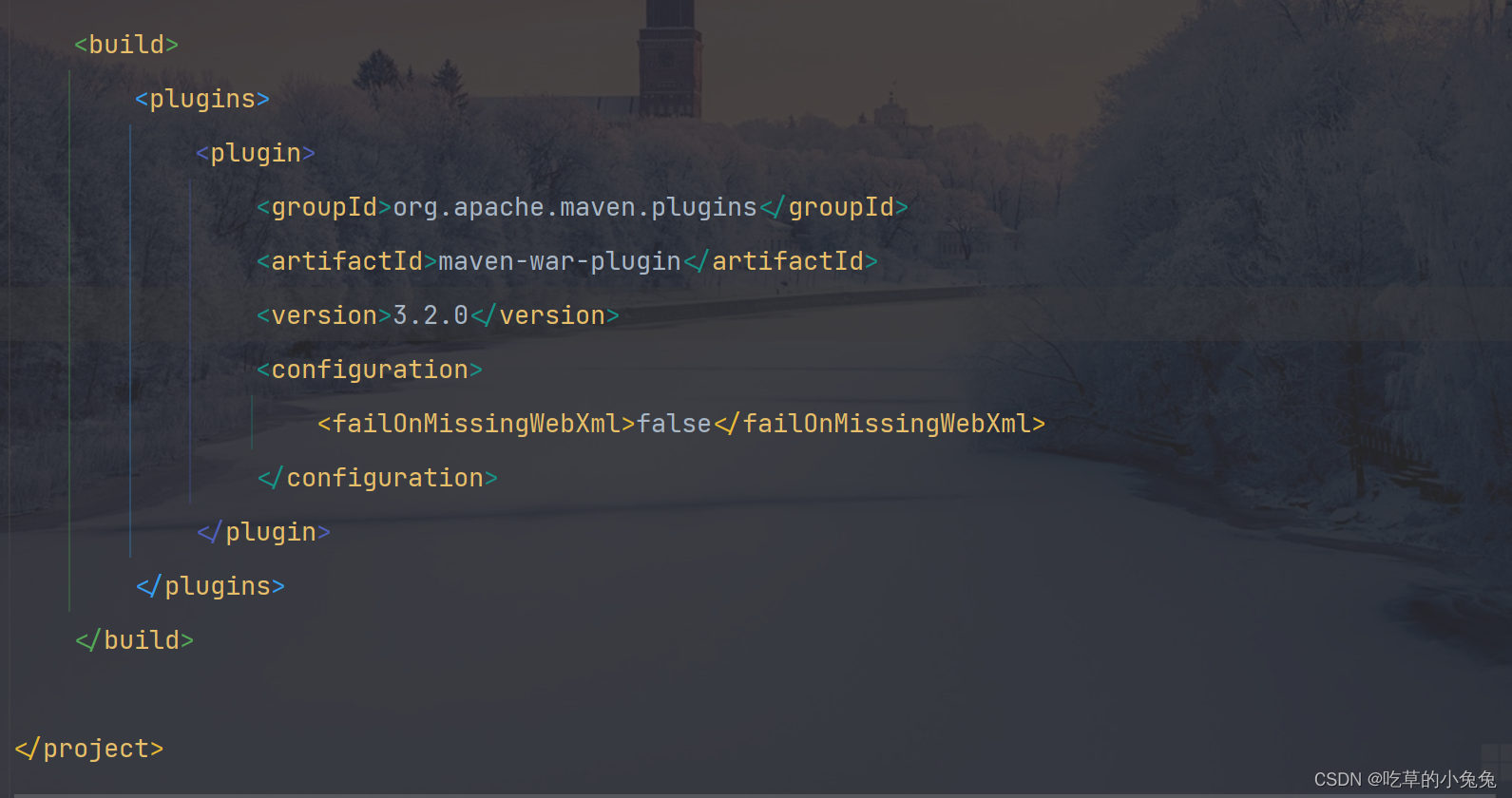 IDEA 在运行maven打war的时候报错：Cannot access defaults field of Properties_idea maven war webxml ...