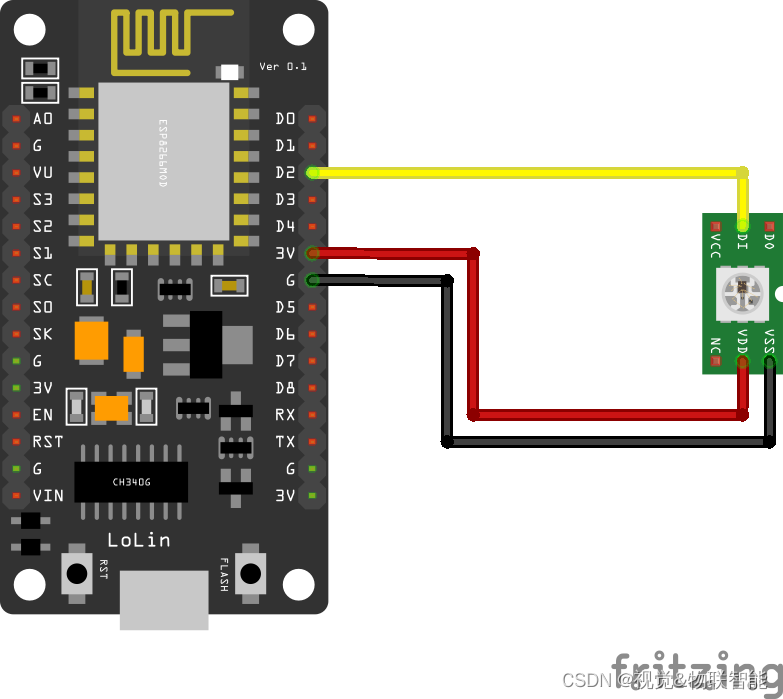 ESP8266-Arduino编程实例-WS2812驱动_esp8266 ws2812-CSDN博客