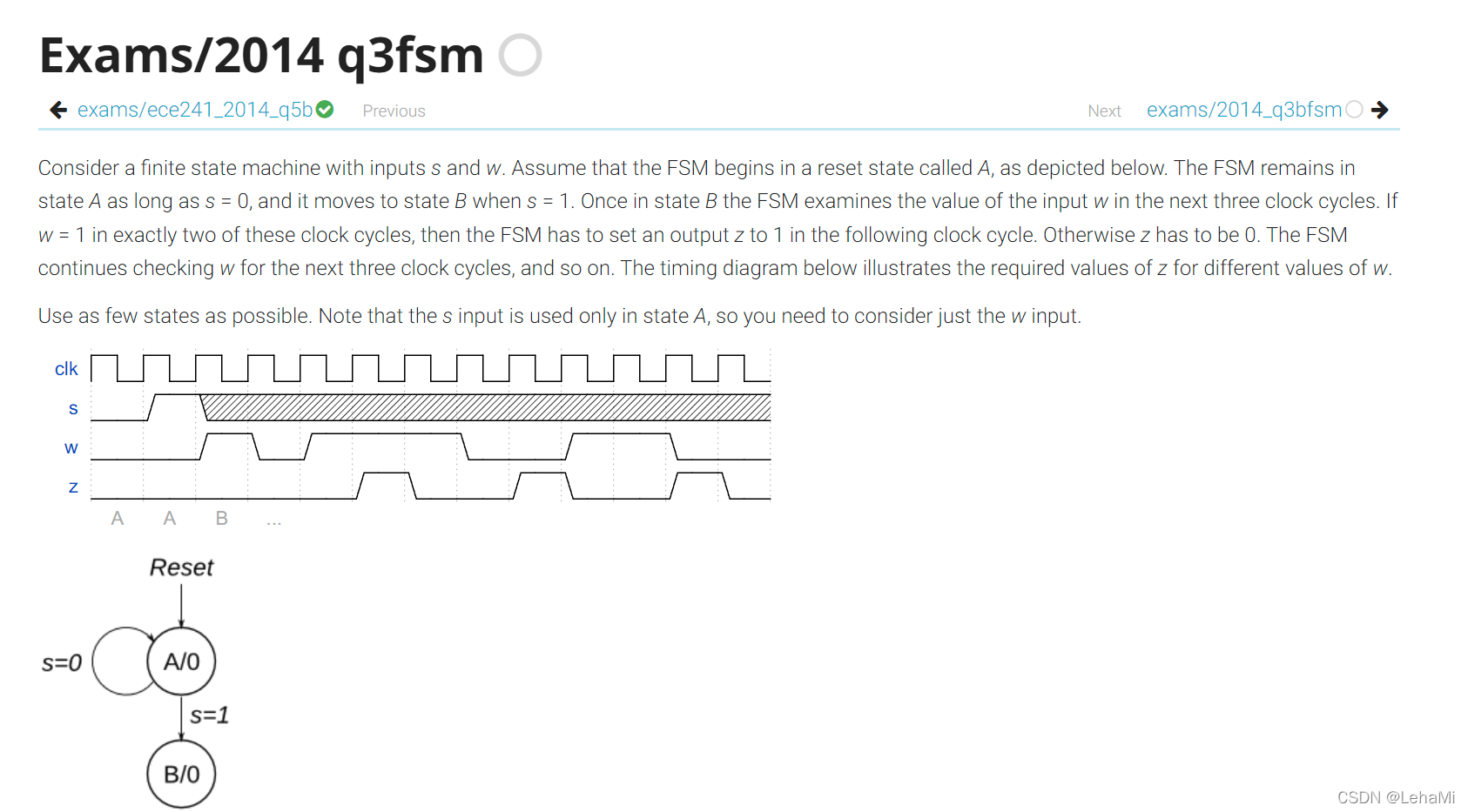 HDLBits Exams/2014 q3fsm-CSDN博客