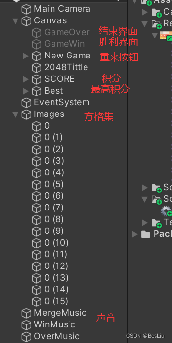 用Untiy制作2048-小白篇_unity 2048-CSDN博客