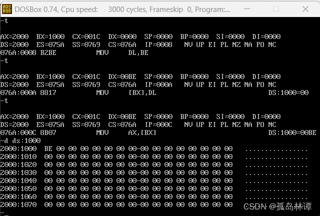 学习汇编的第五天_inc bx等不等于add bx,1-CSDN博客