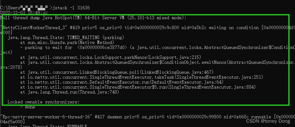 使用java的jstack排查程序运行情况_windows jstack-CSDN博客