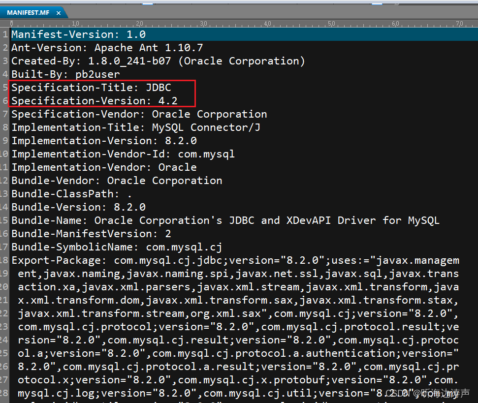 怎么查看mysql Connector/J实现的JDBC规范的版本号_如何查看jdbc版本-CSDN博客