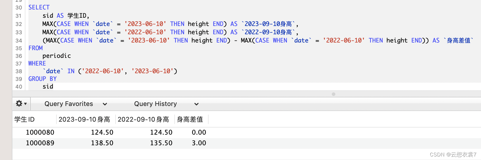 MySQL 分组求差 GROUP BY_mysql group by 差值-CSDN博客