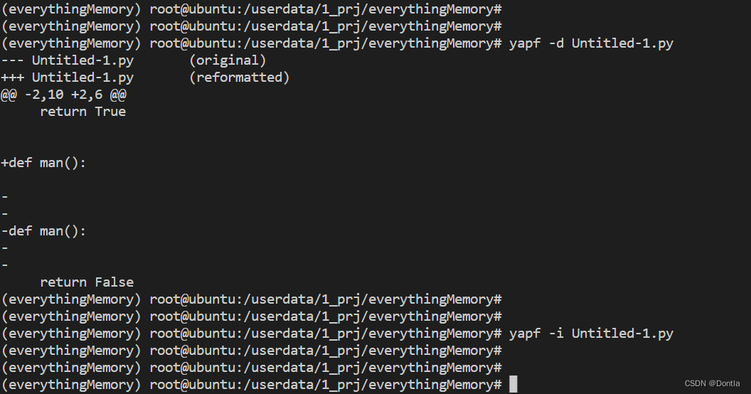 vscode 无法格式化python代码、无法格式化C++代码（vscode格式化失效）另一种解决办法：用外部工具yapf格式化（yapf工具）（autopep8）_you have ...
