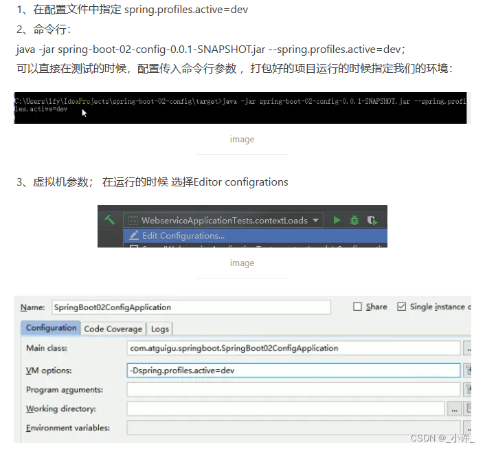 spring boot启动环境的配置与更改（dev，local，pro）包含单元测试环境_spring profile dev 启动-CSDN博客