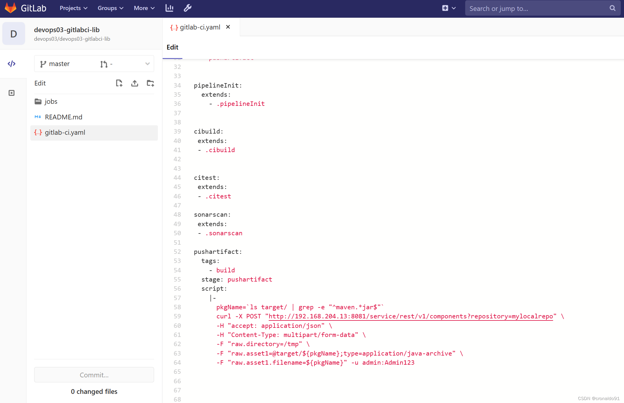 持续集成交付CICD：GitLabCI上传Nexus制品_gitlab nexus-CSDN博客