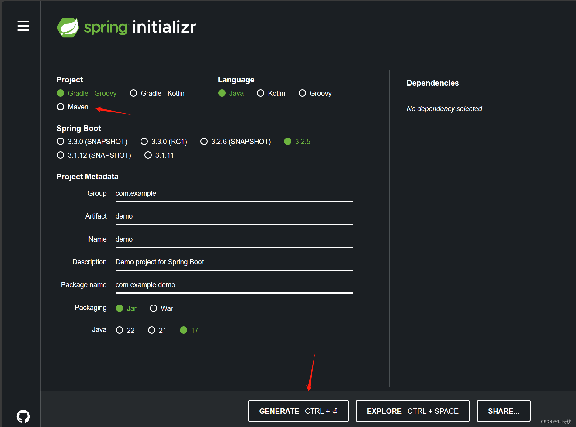 创建Spring Boot项目_搭建 springboot java8 项目-CSDN博客