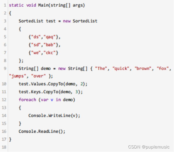 C# SortedList类：有序列表-CSDN博客