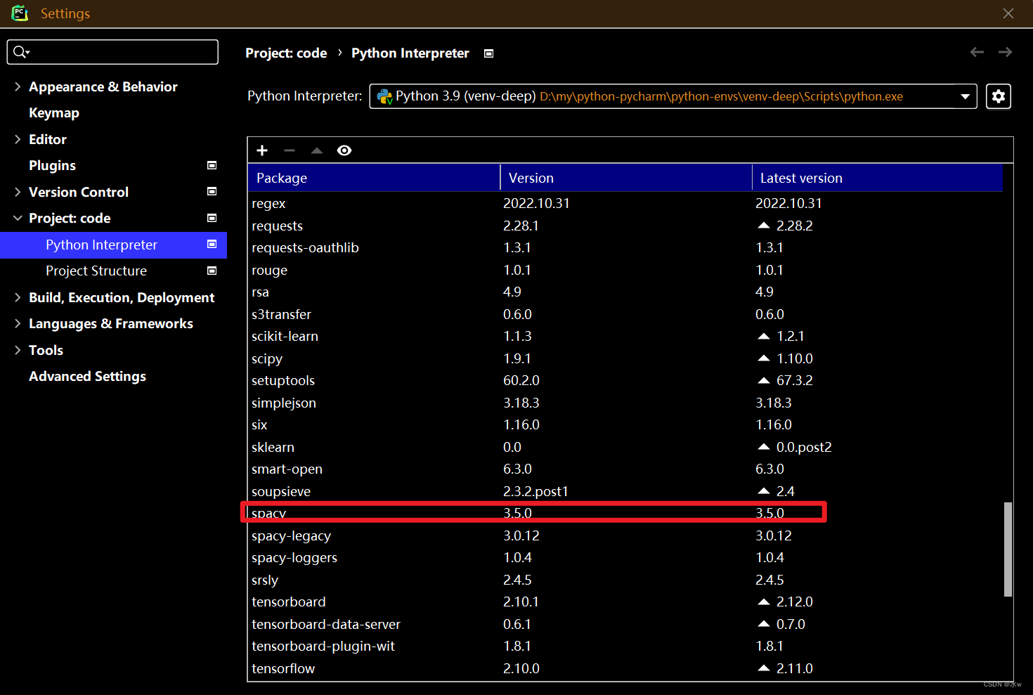 Python 解决报错：OSError: [E050] Can‘t find model ‘en_core_web_md‘. It doesn‘t seem to b_esn't seem ...